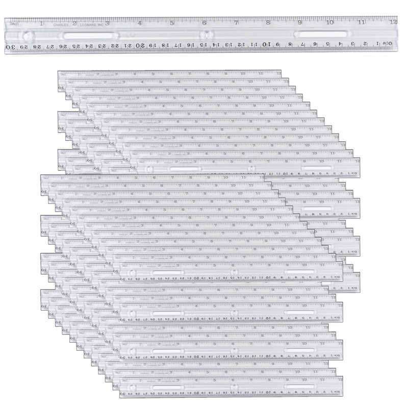 CHL77112-48-clear-plastic-ruler-12-pack-of-48