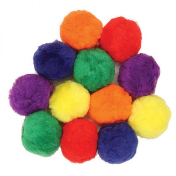 TeachersParadise - Creativity Street® Pom Pons, Assorted Colors, 70 mm ...