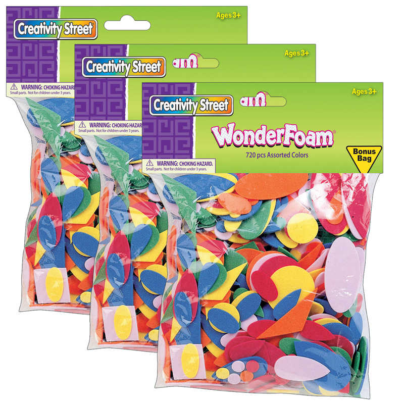 TeachersParadise - Creativity Street® WonderFoam® Shapes, Assorted ...