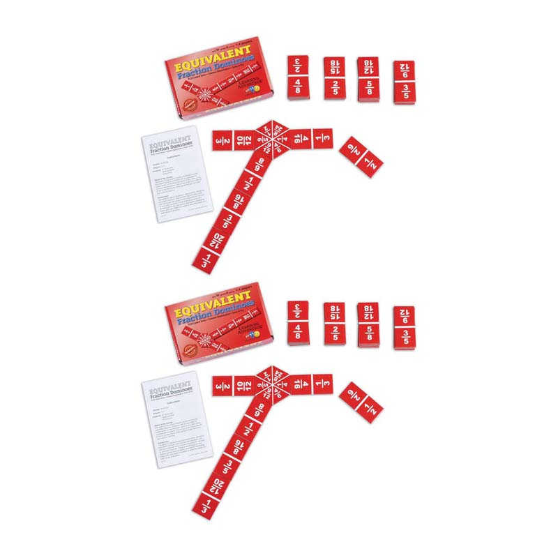 TeachersParadise - Learning Advantage™ Equivalent Fraction Dominoes ...