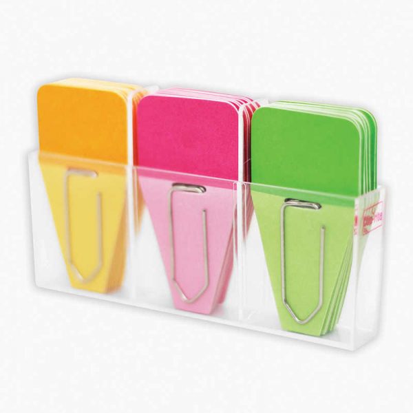 TeachersParadise - Clip-rite Solid Clip-Tabs, Pack of 24, Pink/Green ...