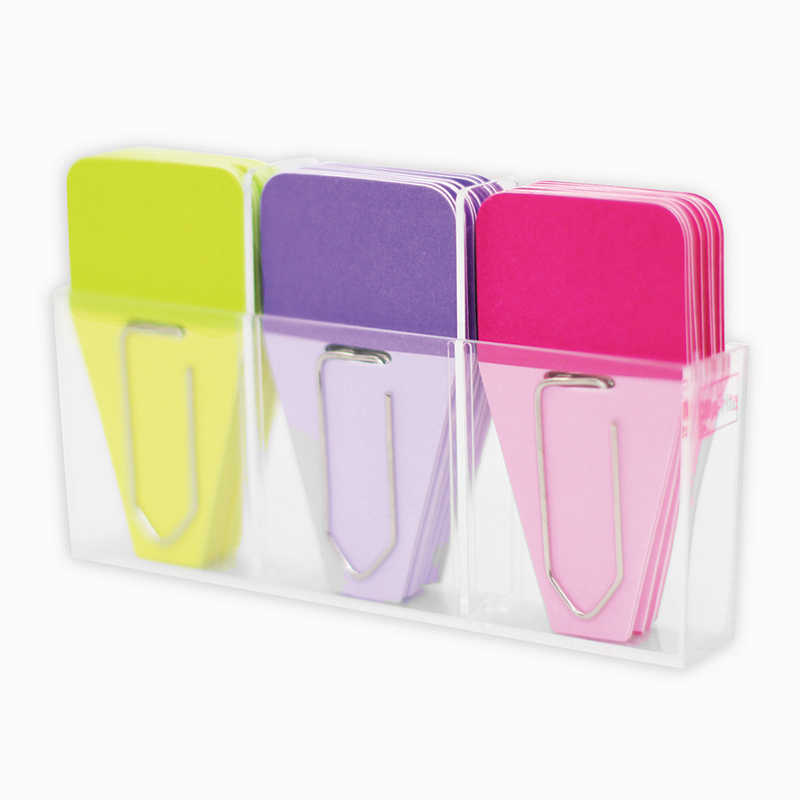 TeachersParadise - Clip-rite Solid Clip-Tabs, Pack of 24, Lime/Purple ...