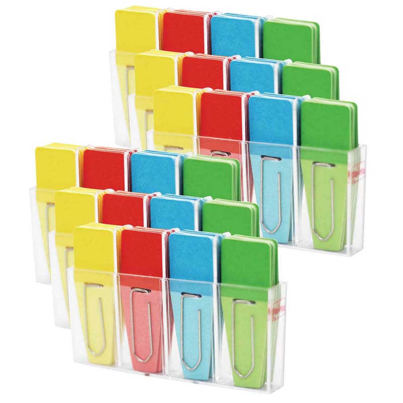 TeachersParadise - Clip-rite Clip-Flags, Solid, Red/Blue/Yellow/Green ...