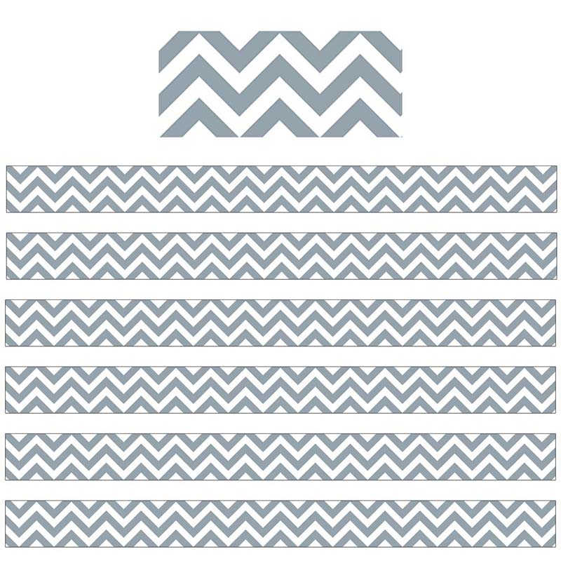 TeachersParadise - Creative Teaching Press® Slate Gray Chevron Border ...