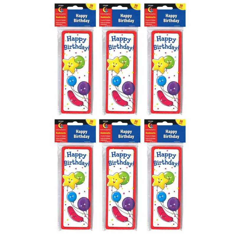 TeachersParadise - Creative Teaching Press® Happy Birthday Bookmarks ...