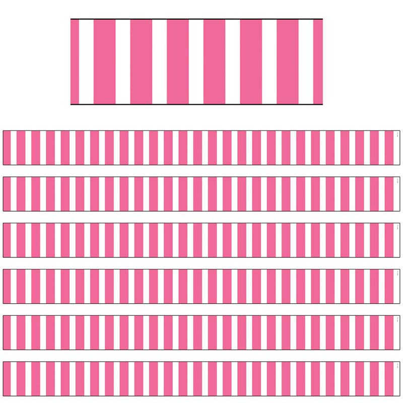 TeachersParadise - Creative Teaching Press® Pink Bold Stripes Border ...