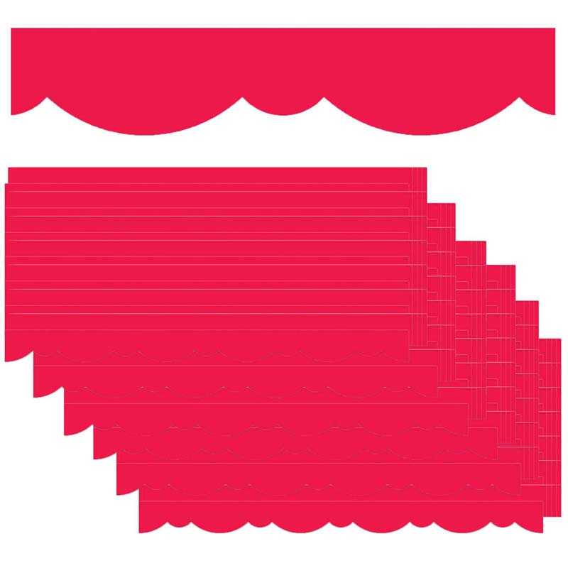 TeachersParadise - Creative Teaching Press® Poppy Red Stylish Scallops ...