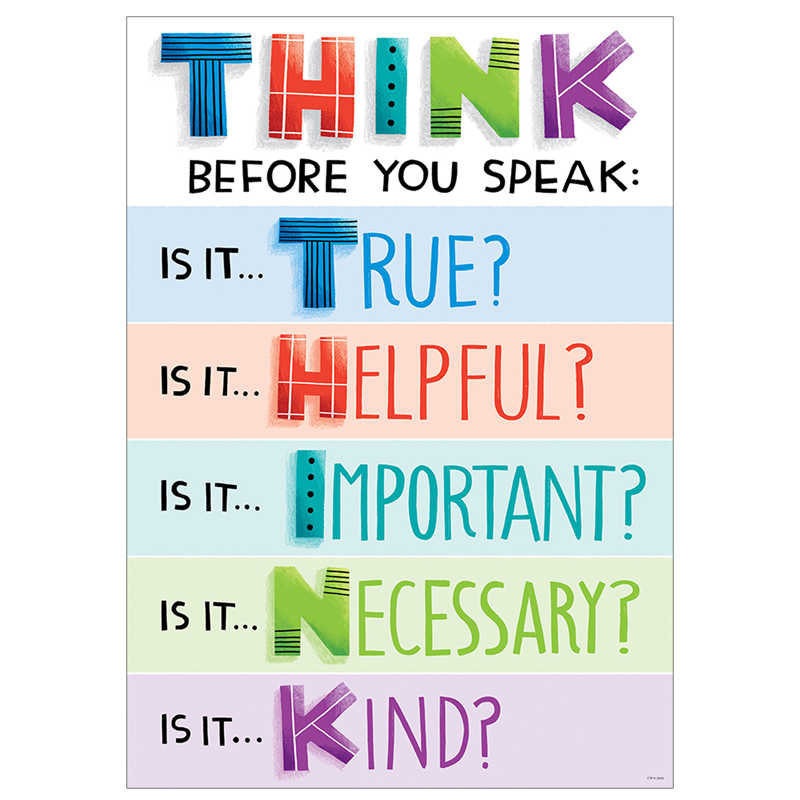 TeachersParadise - Creative Teaching Press® Think before you speak ...