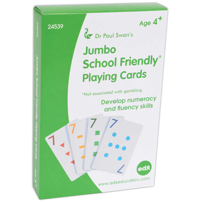 TeachersParadise - Edx Education® Jumbo School Friendly Playing Cards ...