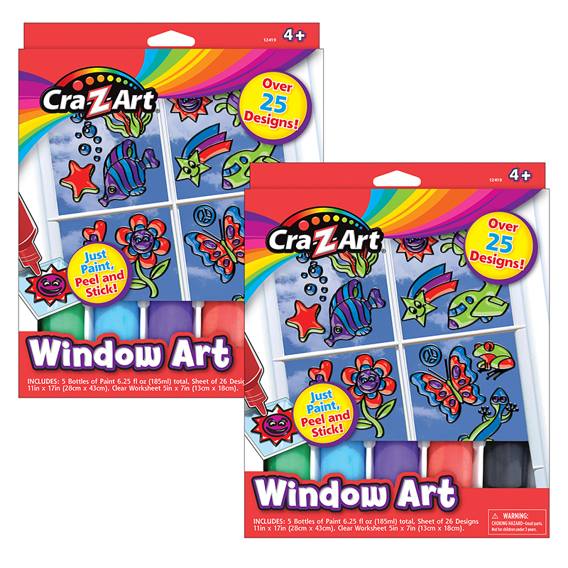 TeachersParadise - Cra-Z-Art® Window Art, 2 Sets - CZA124194-2
