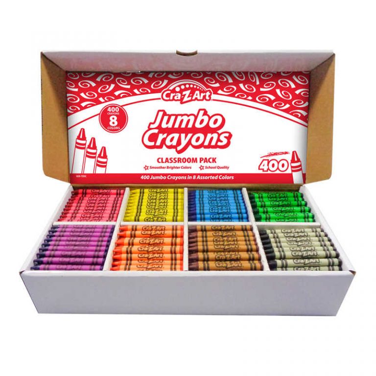 TeachersParadise - Cra-Z-Art Jumbo Crayon Classroom Pack, 8 Color, Box ...