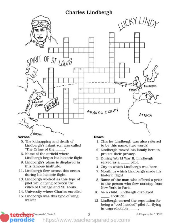 Comprehension Crosswords - Grade 5 by Edupress, Inc. EP189 ...