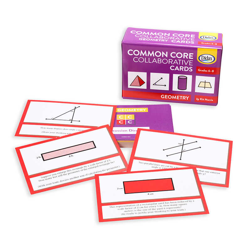 TeachersParadise - Didax Common Core Collaborative Cards, Geometry ...