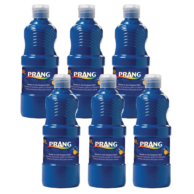TeachersParadise - Prang® Ready-to-Use Tempera Paint, Blue, 16 oz, Pack ...