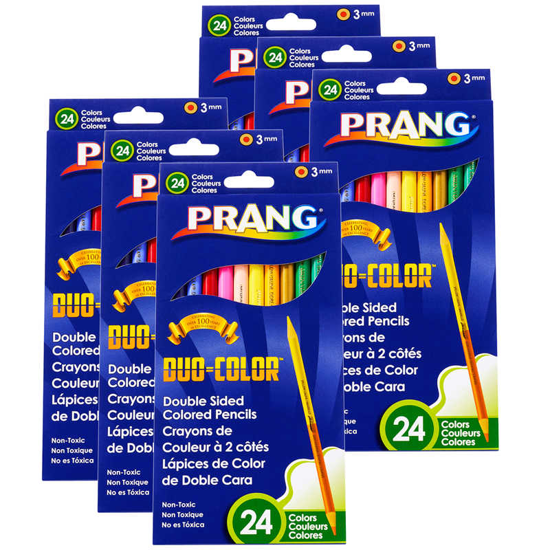 TeachersParadise - Prang® Duo Colored Pencils, 24 Color Set, 6 Sets ...