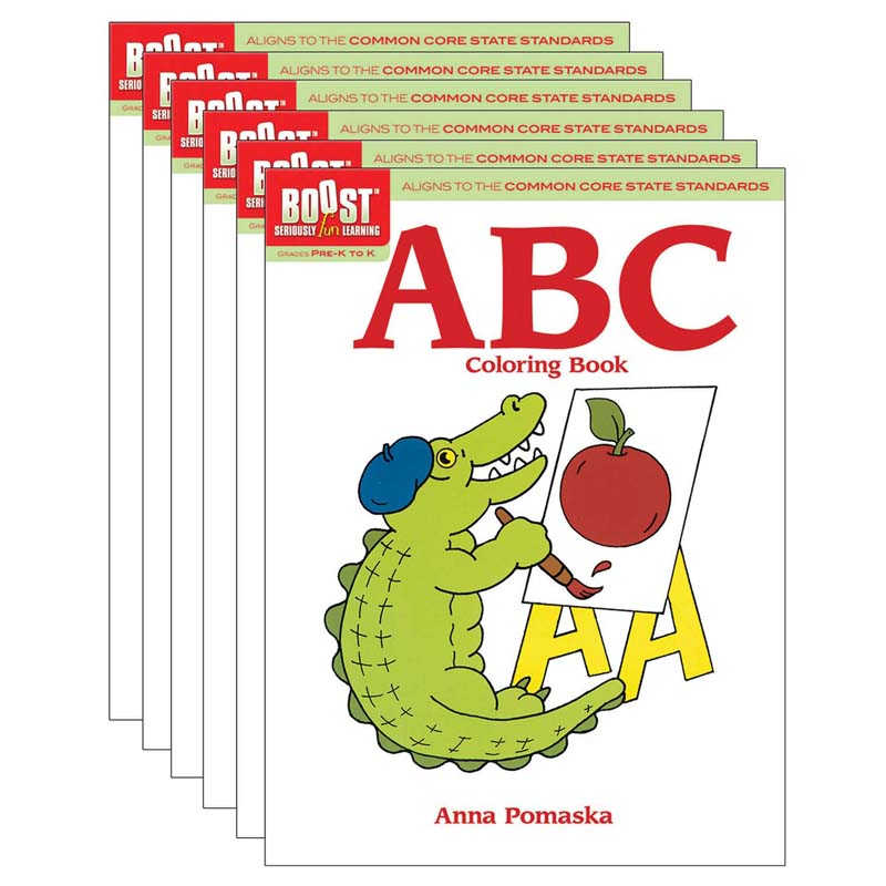 TeachersParadise - BOOST™ ABC Coloring Book, Pack of 6 - DP-493962-6