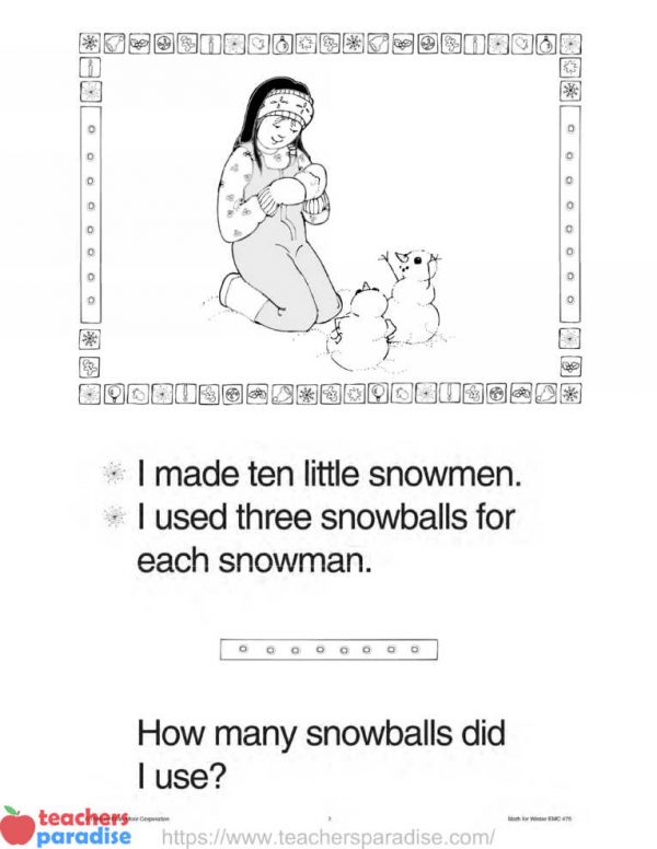 Daily Problem Solving Math for Winter, Grades 2-3 by Evan-Moor ...