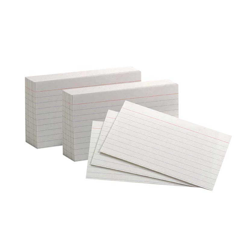 TeachersParadise - Oxford® White Commercial Index Cards, 3" x 5", Ruled ...
