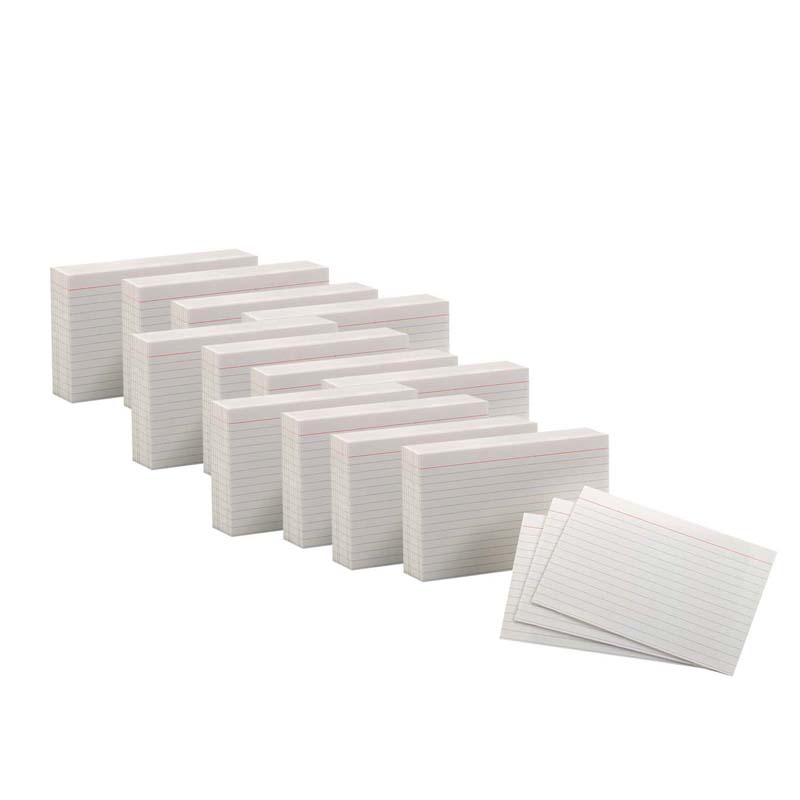 TeachersParadise - Oxford® Ruled Index Cards, 4" x 6", White, 100 Per ...
