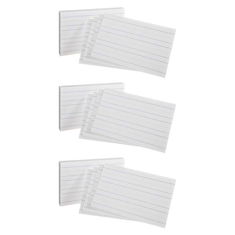 TeachersParadise - Oxford® Elementary Index Cards, 5" x 8", Primary ...
