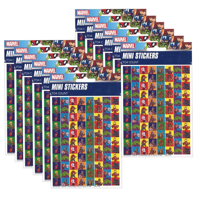 TeachersParadise - Eureka® Marvel™ Super Hero Adventure Mini Stickers ...