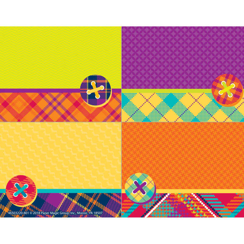 TeachersParadise - Eureka® Plaid Attitude Name Tags - EU-650322