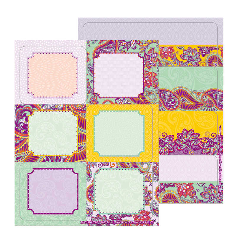 TeachersParadise - Eureka® Positively Paisley Stickers, Label, Pack of ...