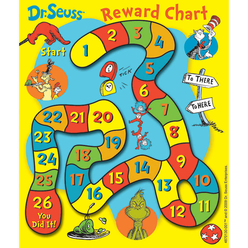 TeachersParadise - Eureka® Dr. Seuss™ Game Mini Reward Charts with ...