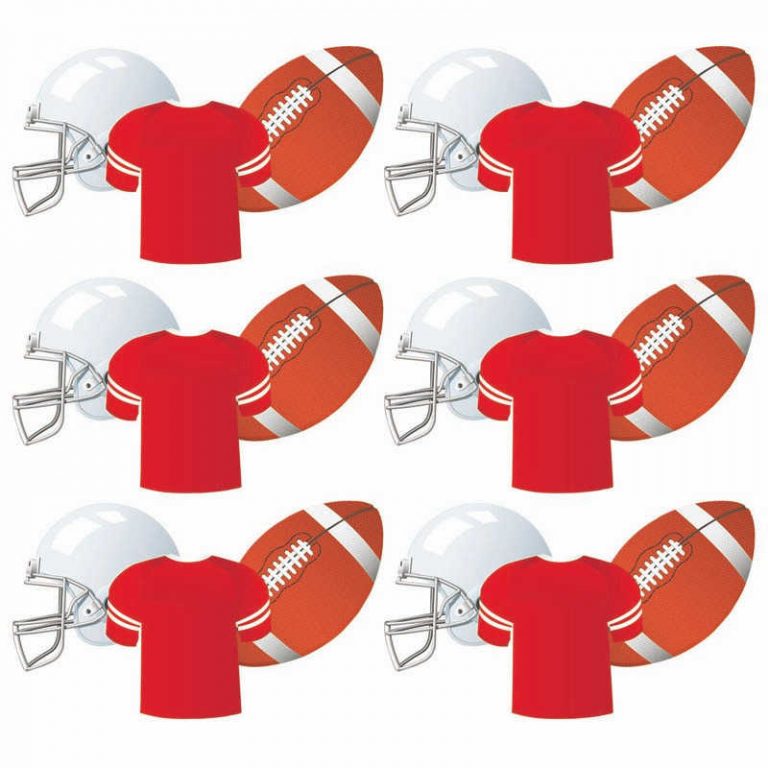 TeachersParadise - Eureka® Football Assorted Cut Outs, 36 Per Pack, 6 ...