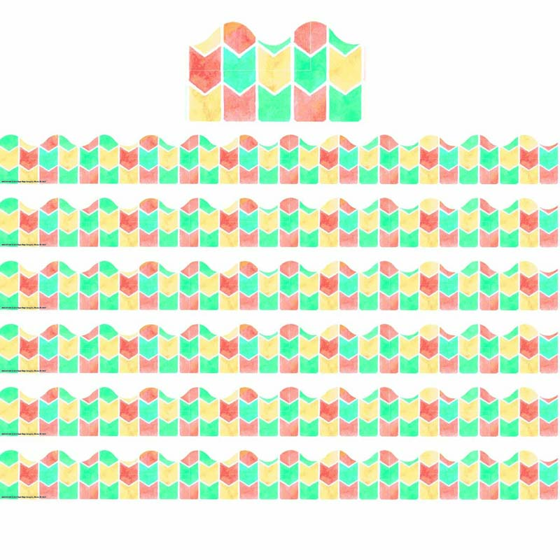 TeachersParadise - Eureka® Confetti Splash Arrows Extra Wide Deco Trim ...