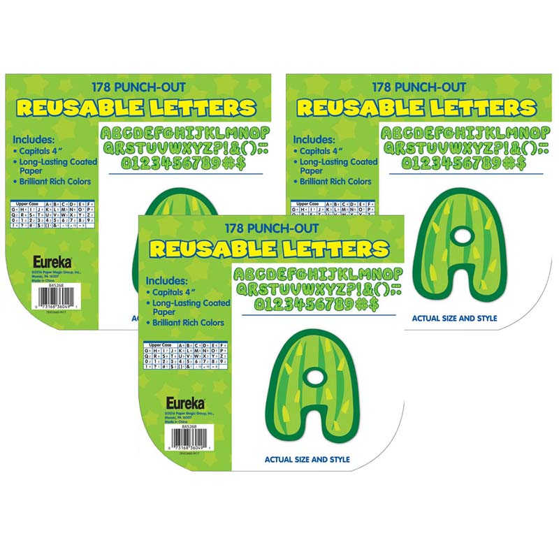 TeachersParadise - Eureka® A Sharp Bunch Cactus Alphabet Letters, 178 ...