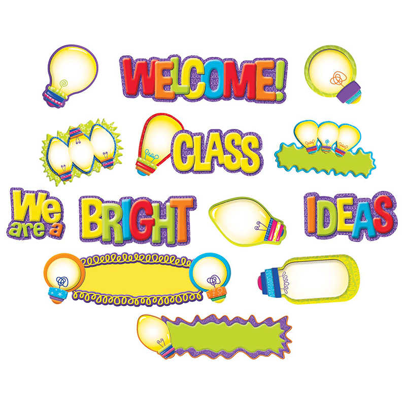TeachersParadise - Eureka® Light Bulb Mini Bulletin Board Set - EU-847610