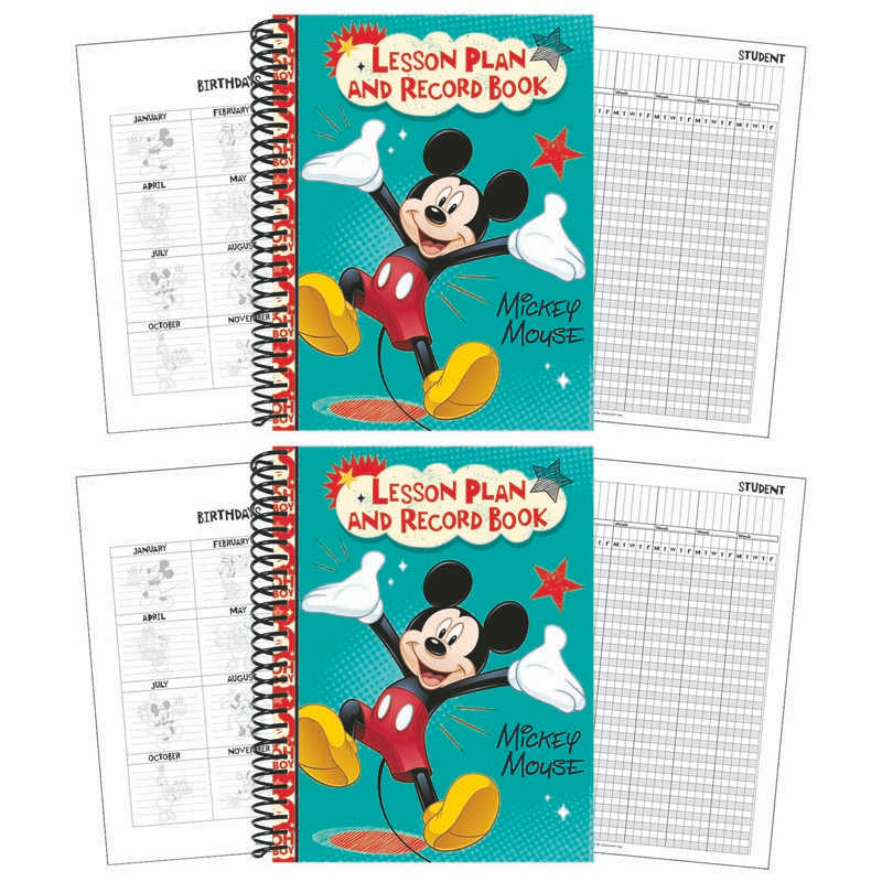 TeachersParadise - Eureka® Mickey® Lesson Plan & Record Book, Pack of 2 ...