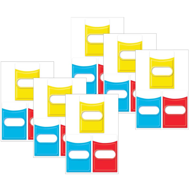 TeachersParadise - Eureka® Color My World Assorted Library Pockets, 35 ...