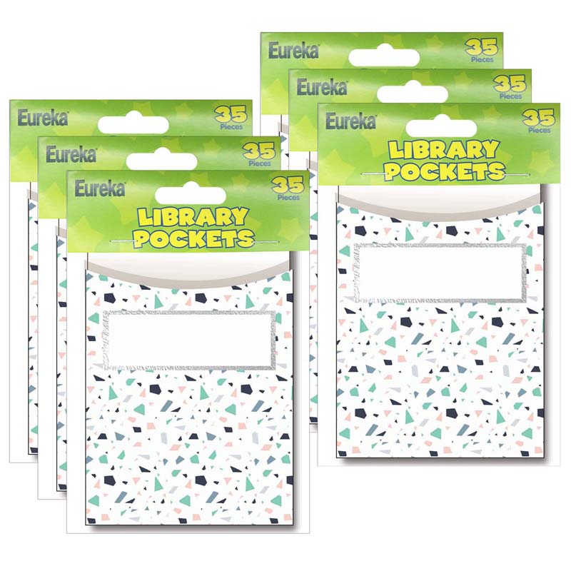 TeachersParadise - Eureka® Simply Sassy Library Pockets, 35 Per Pack, 6 ...