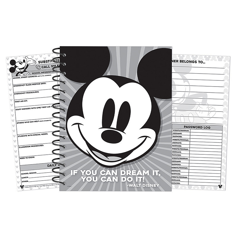 TeachersParadise - EUREKA Mickey Mouse® Throwback Lesson Plan Spiral ...