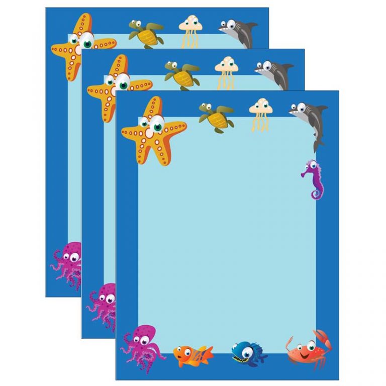 TeachersParadise - Hayes Publishing Under The Sea Border Paper, 50 ...