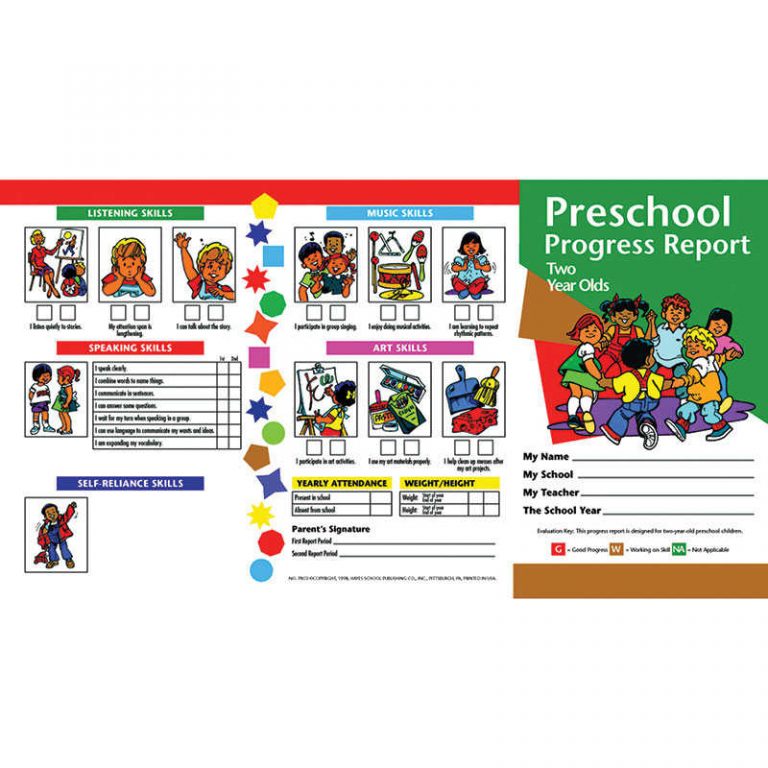 TeachersParadise - Hayes Preschool Progress Report Cards, 10 Per Pack ...