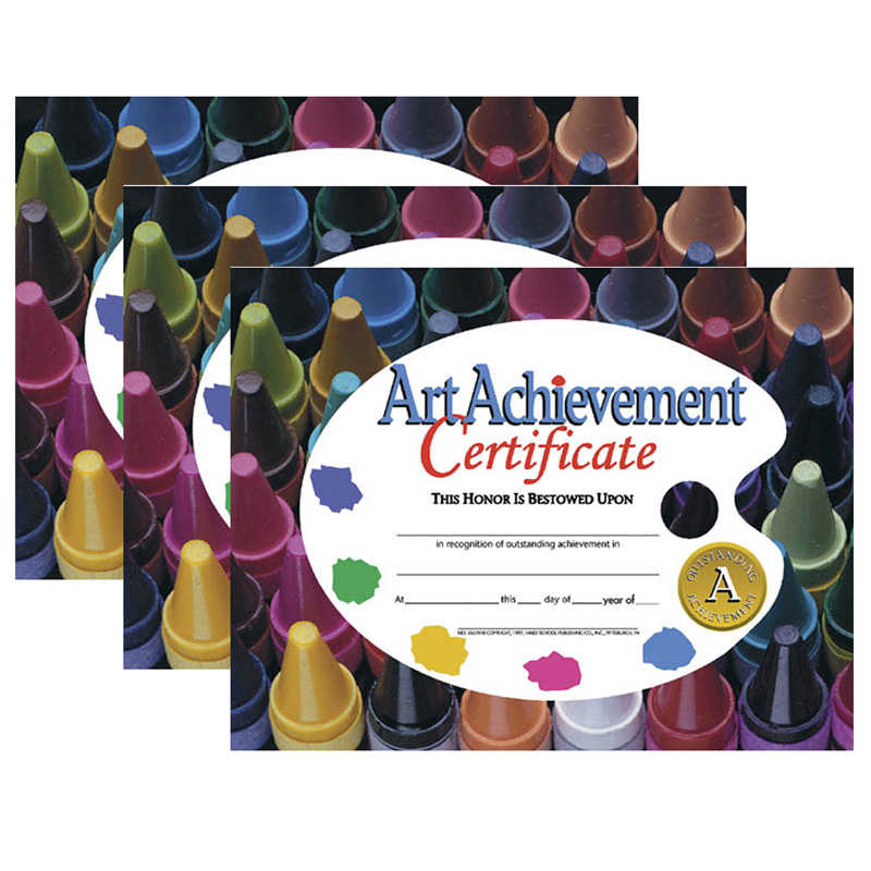 TeachersParadise - Hayes Art Achievement Certificate, 8.5" x 11", 30 ...