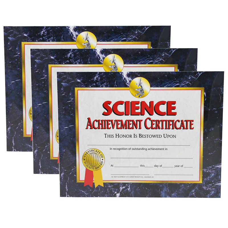 TeachersParadise - Hayes Science Achievement Certificate, 30 Per Pack ...