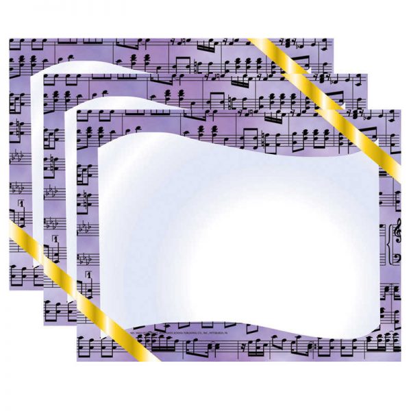 TeachersParadise - Hayes Music Border Paper, 8.5" x 11", 50 Per Pack, 3 ...