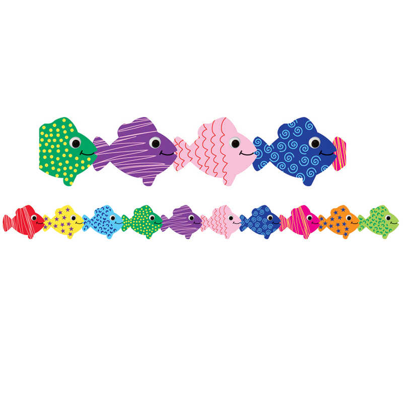 TeachersParadise - Hygloss® Classroom Borders - Assorted Fish - HYG33628