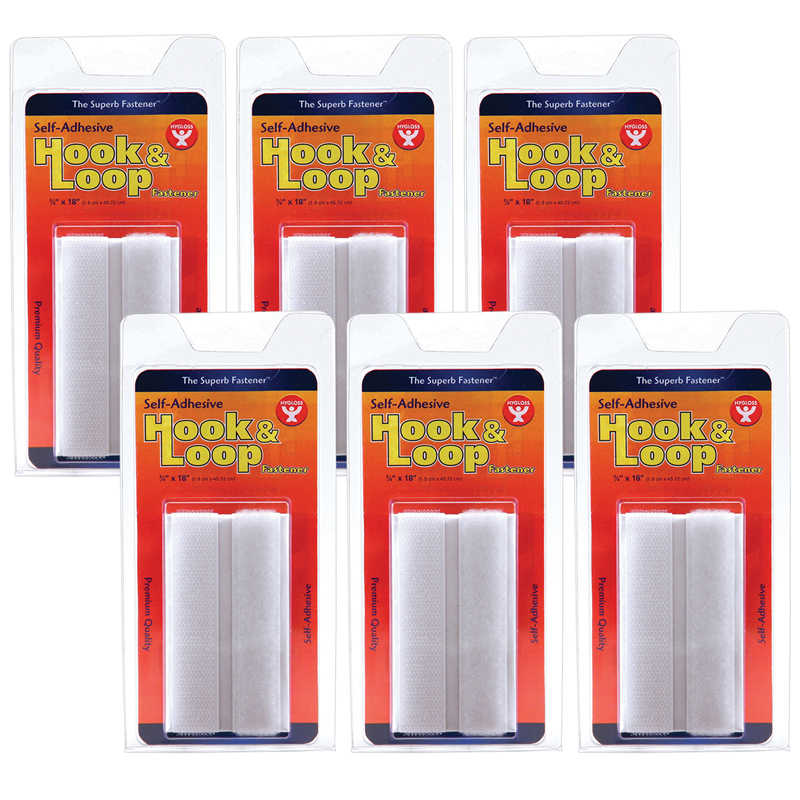 TeachersParadise - Hygloss® Hook & Loop Fastener Strip, 3/4" x 18 ...