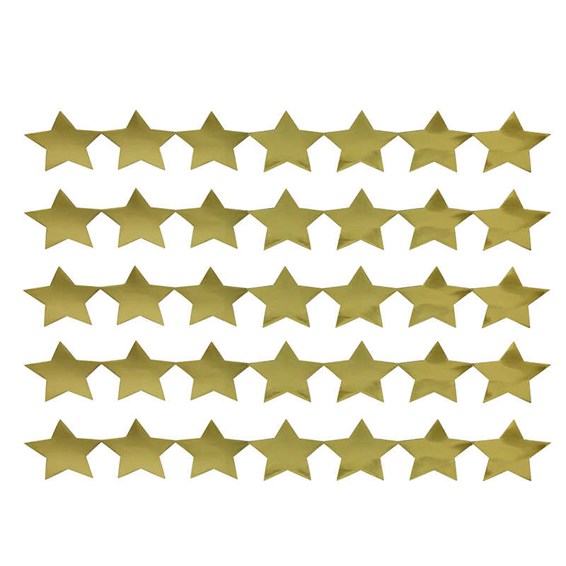 TeachersParadise - Hygloss® Sticker Strips, 5 Strips of Gold Stars ...
