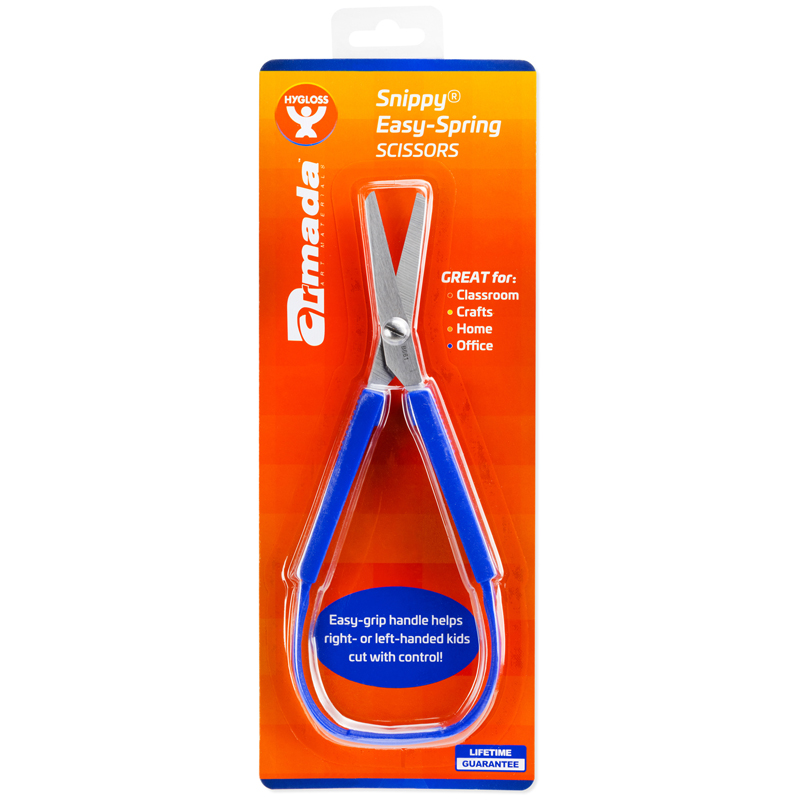 TeachersParadise - Armada Snippy® Easy Spring Loop Scissors, Blunt Tip ...