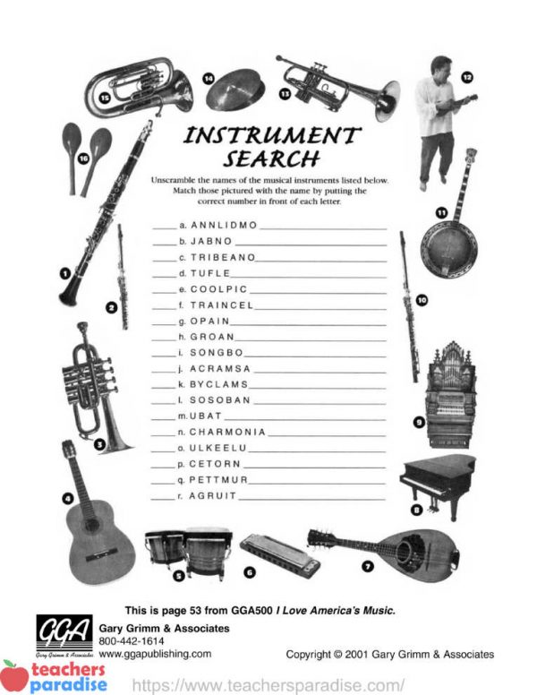 Instrument Search - I Love America’s Music by Gary Grimm & Associates ...