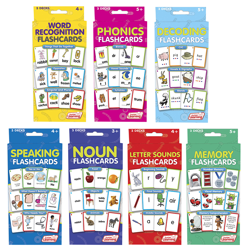 TeachersParadise - Junior Learning® Language Flash Cards, Grade PK-1 ...