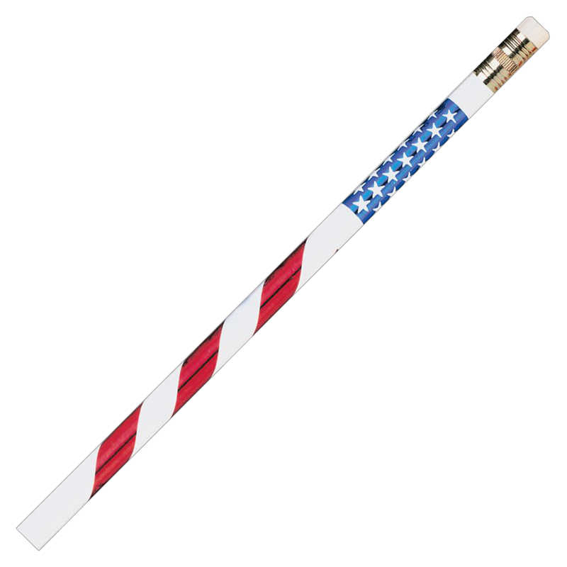 TeachersParadise - Moon Products Pencils Stars & Stripes, 12 Per Pack ...