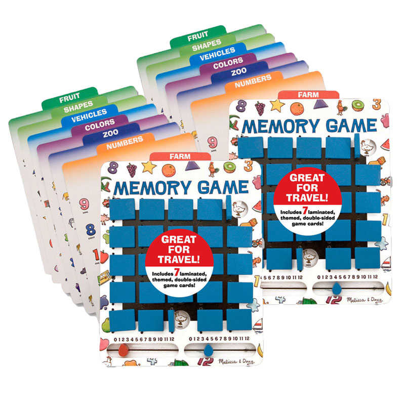 TeachersParadise - Melissa & Doug Flip to Win Memory Game, Pack of 2 ...
