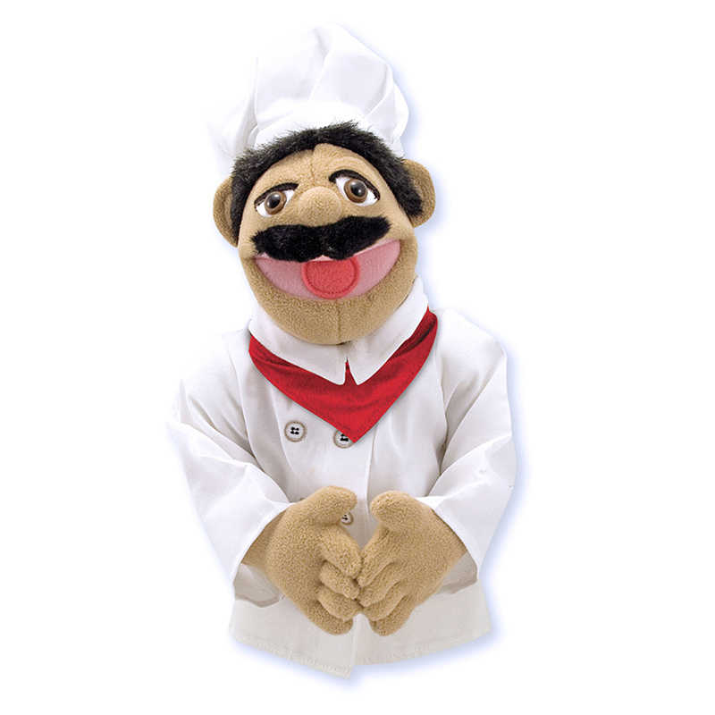 TeachersParadise - Melissa & Doug Realistic Chef Puppet - LCI2553